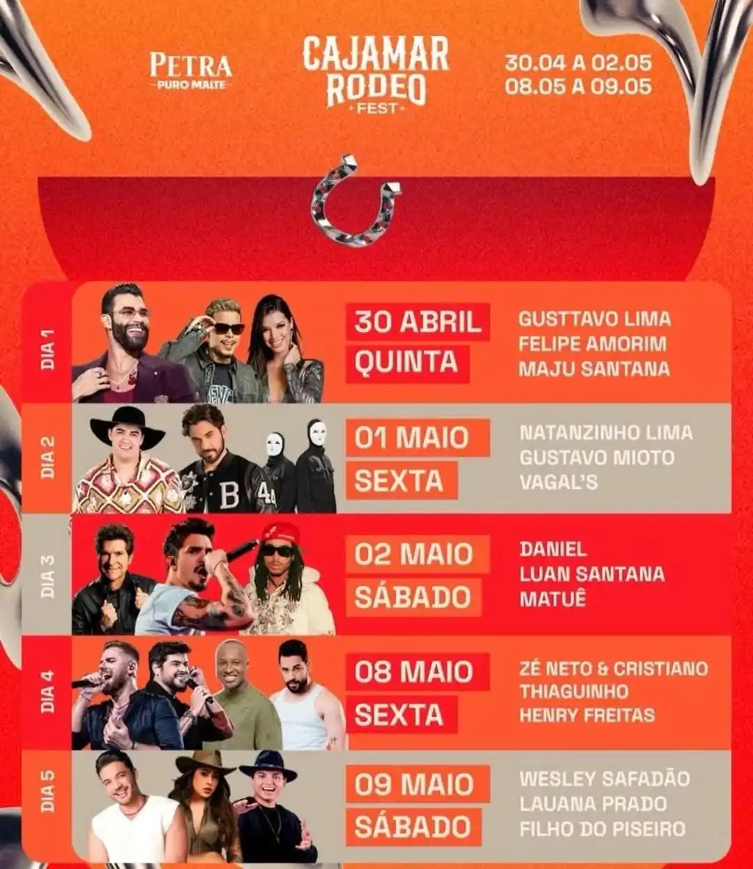 Cajamar Rodeo Fest 2026 terá shows de Gusttavo Lima, Luan Santana e ...